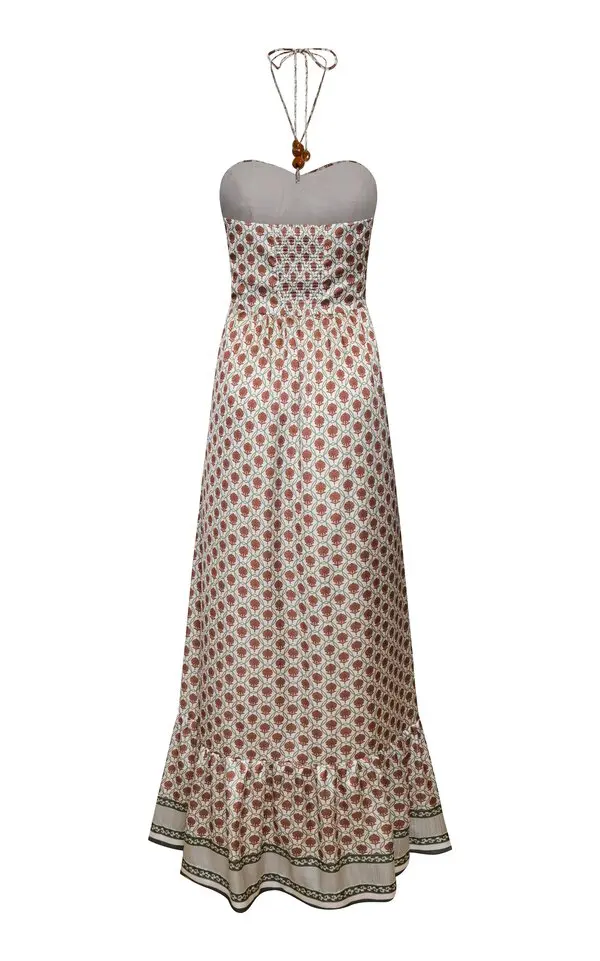 ANDRES OTALORA Trama Salvaje Printed Maxi Dress