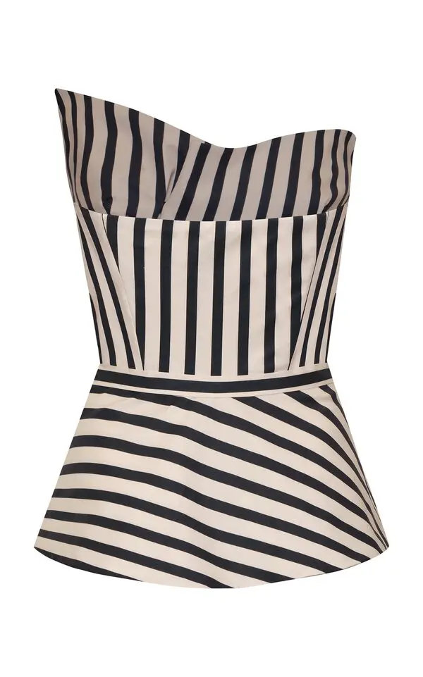 ANDRES OTALORA Asymmetric Cotton Poplin Top