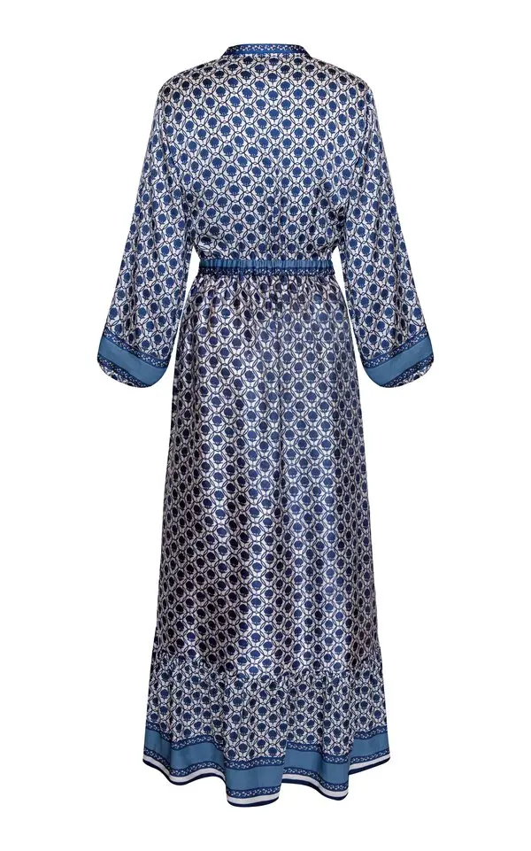 ANDRES OTALORA Tan Bella Printed Maxi Dress