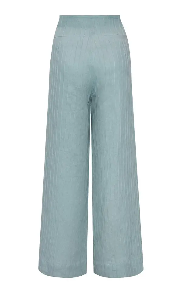 ANDRES OTALORA Embroidered Linen Pants