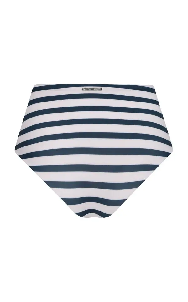 ANDRES OTALORA Arida High-waisted Bikini Bottom - Stripe