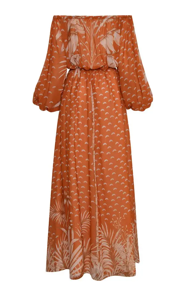 ANDRES OTALORA De Cero Off-the-shoulder Maxi Dress