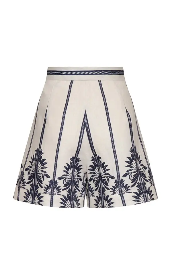 ANDRES OTALORA Del Cielo Linen Shorts