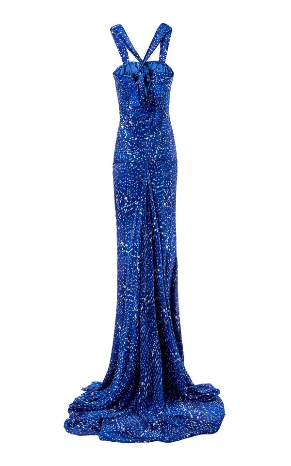 LA FUORI Starlit Sapphire Silk Gown