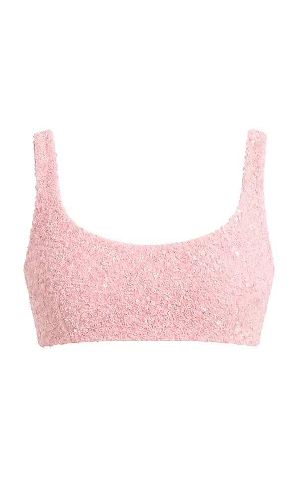 LA FUORI Rose Allure Embellished Bralette