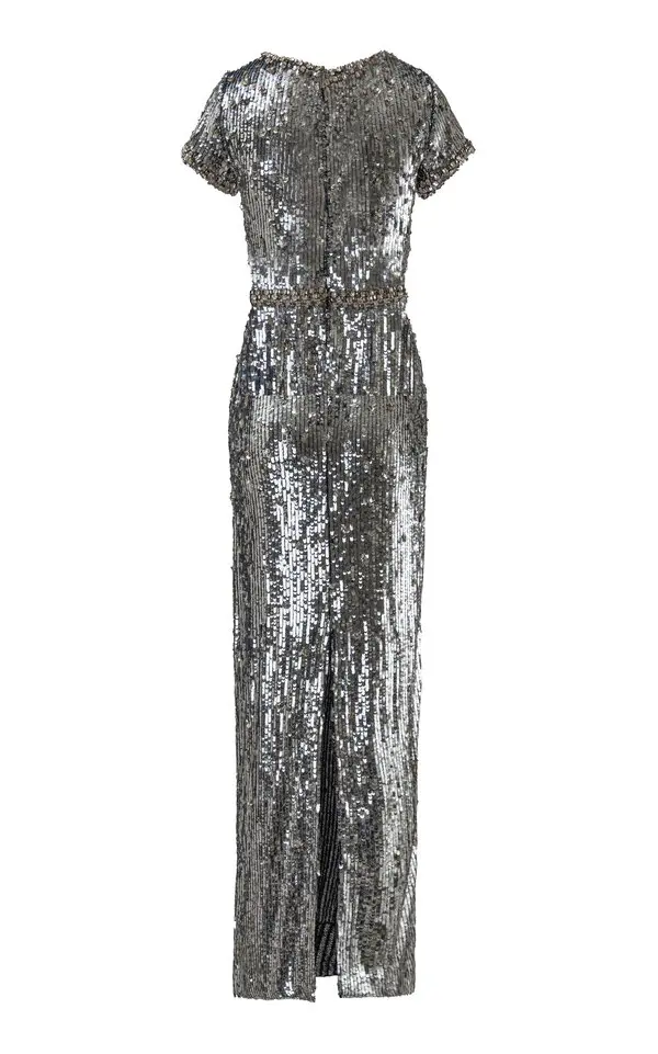 LA FUORI Luna Luxe Embellished Maxi Dress