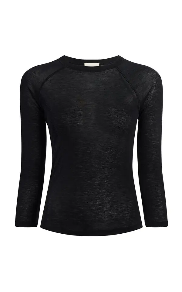 Khaite River Ribbed Silk-cashmere Top