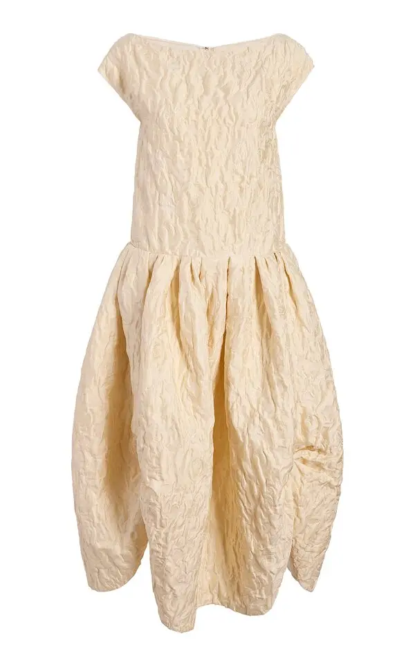 Khaite Polmera Cloque Jacquard Maxi Dress