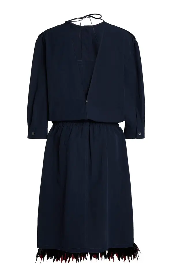 Marni Fringed Cotton Woven Dress