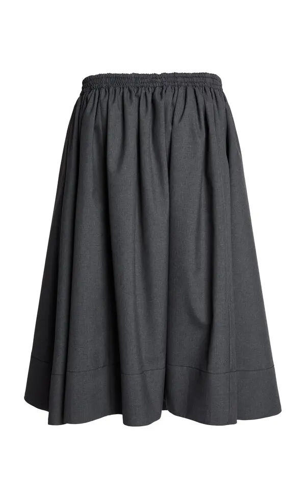 Marni Pleated Wool Skirt
