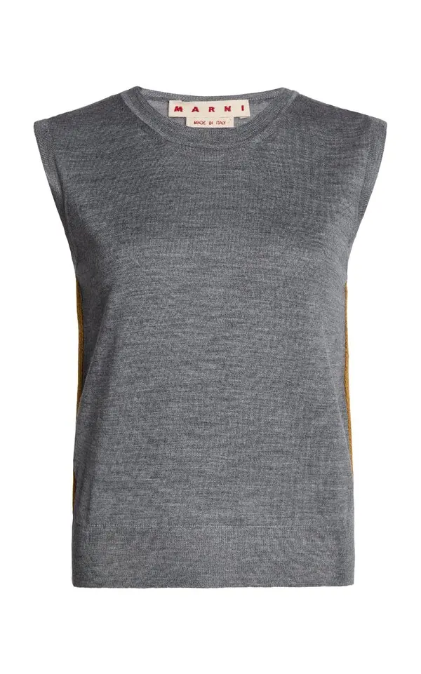 Marni Sleeveless Wool Knit Sweater
