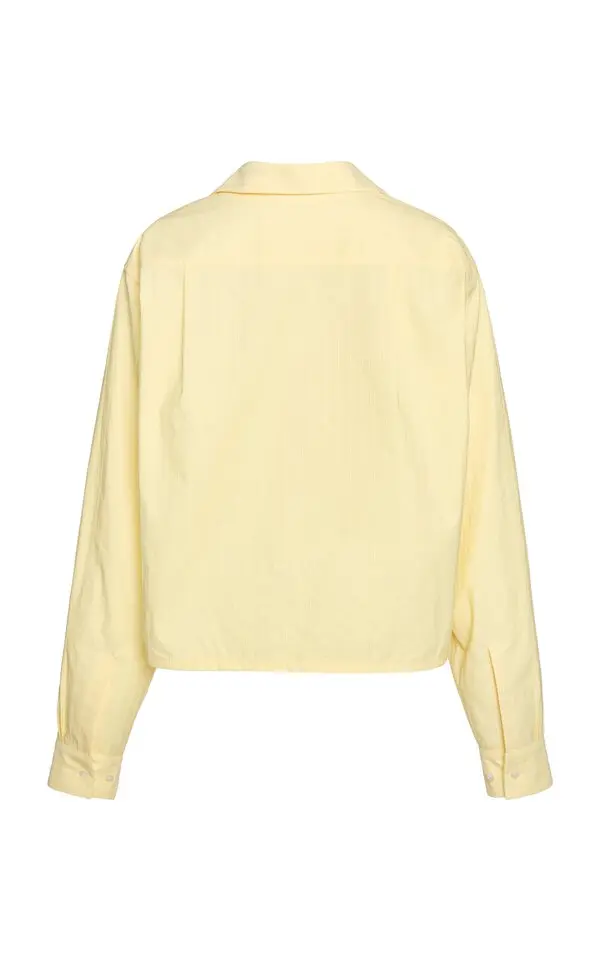 Marni Buttoned Cotton Woven Top - Yellow