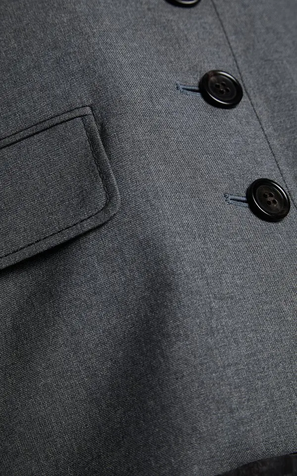 Marni Folded-sleeve Wool Jacket