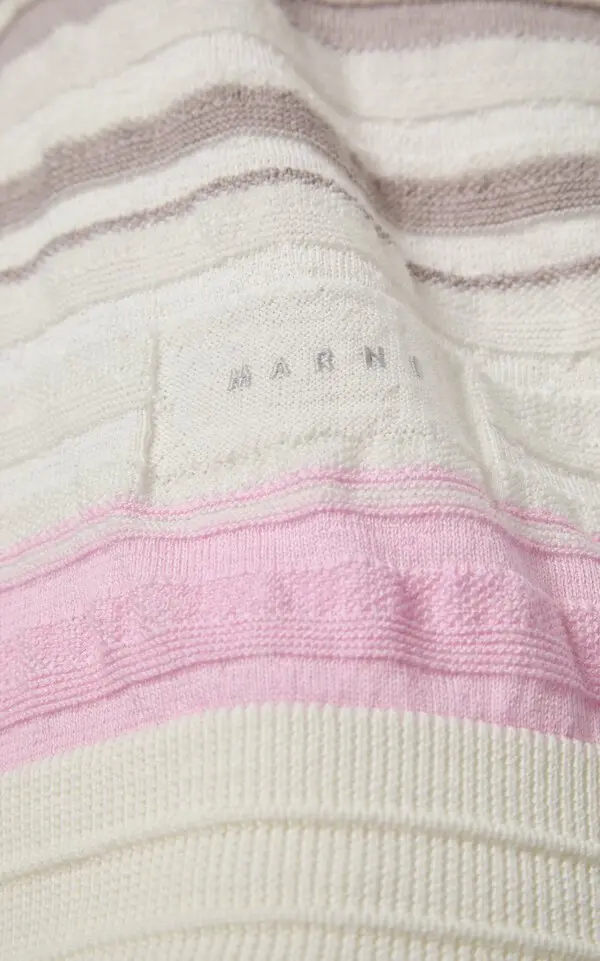 Marni Stripped Cotton Knit Sweater