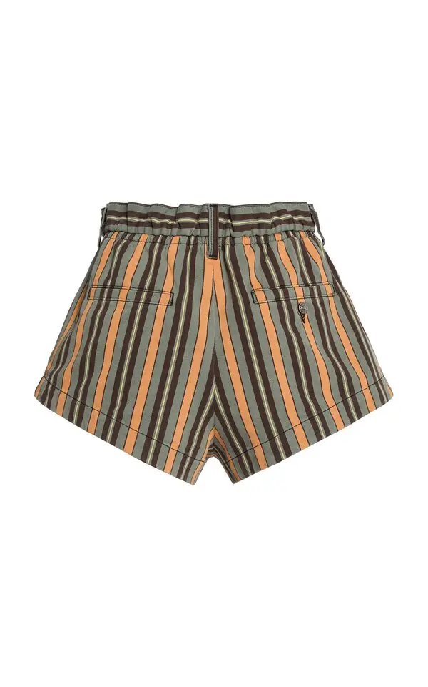 Marni Striped Cotton-blend Woven Shorts