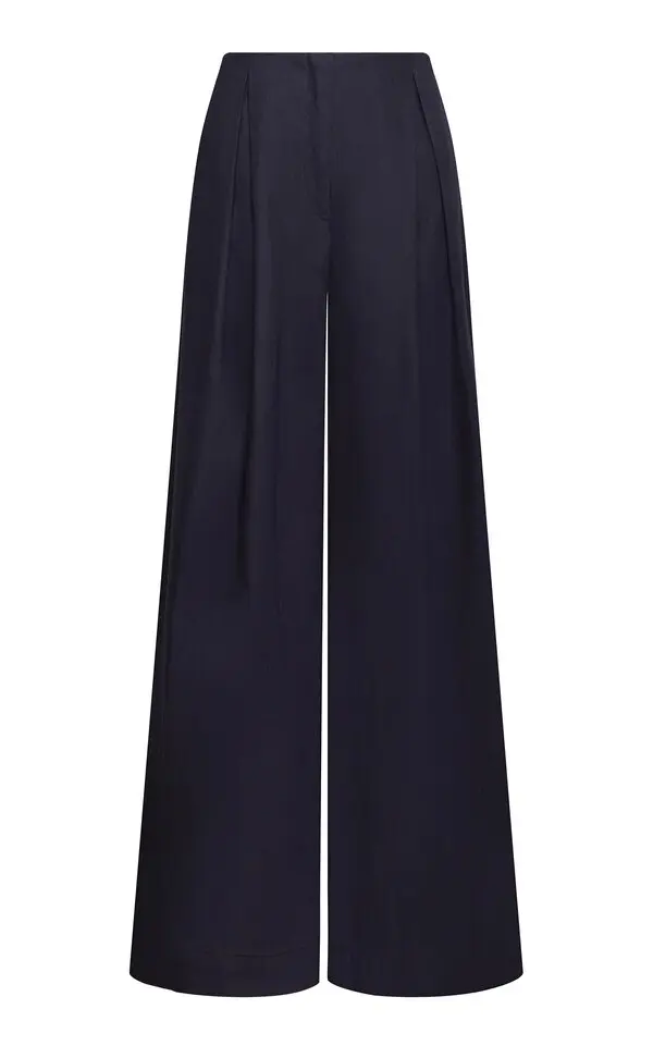 ANDRES OTALORA Unna Wide-leg Pants - Navy