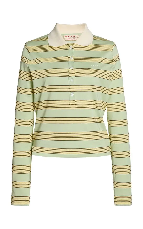 Marni Stripe Cotton-knit Top