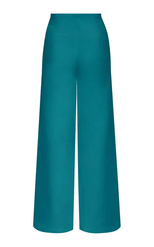 ANDRES OTALORA Salmar Linen Wide-leg Pants