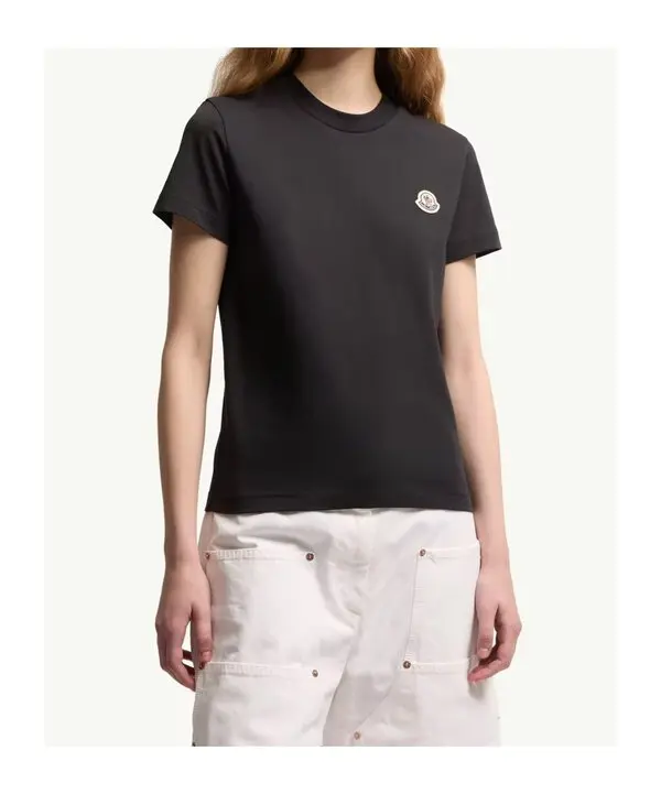 Moncler Logo Patch T-shirt Set - Black