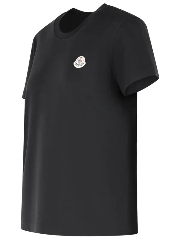 Moncler Logo Patch T-shirt Set - Black