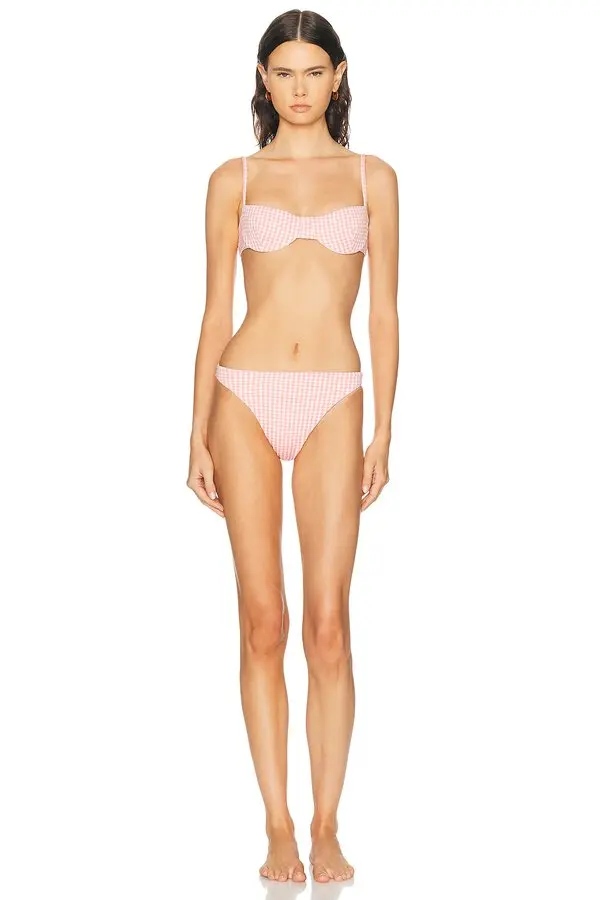 JUILLET Edie Bikini Bottom In Pink
