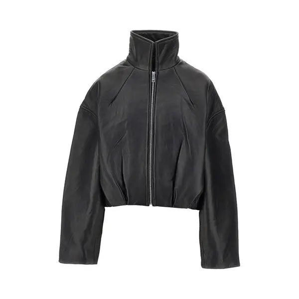 ROTATE BY BIRGER CHRISTENSEN Leather Boxy Jacket
