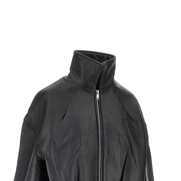 ROTATE BY BIRGER CHRISTENSEN Leather Boxy Jacket