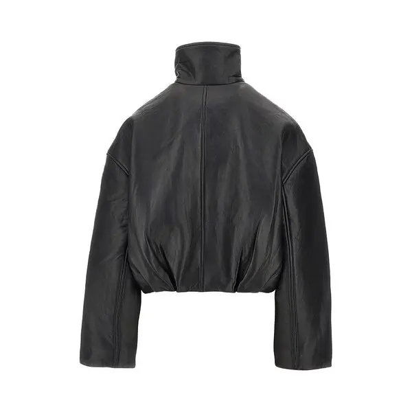 ROTATE BY BIRGER CHRISTENSEN Leather Boxy Jacket
