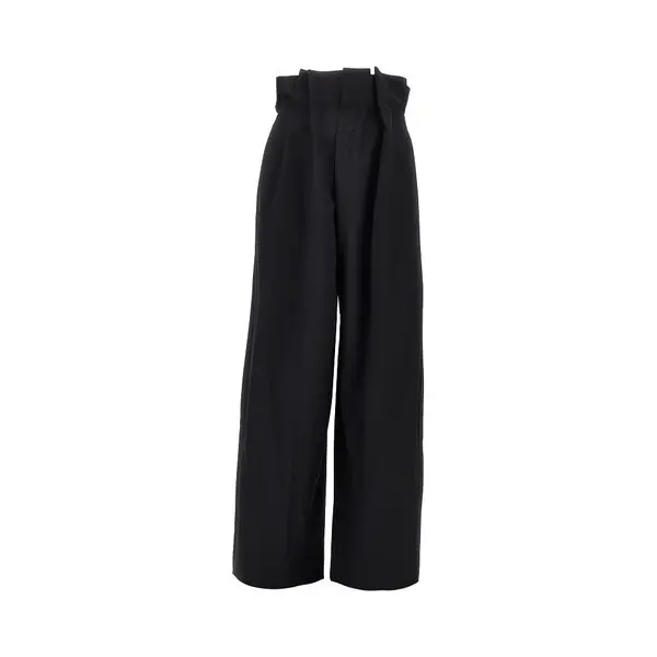 Khaite Kira Oversized Virgin Wool Pants