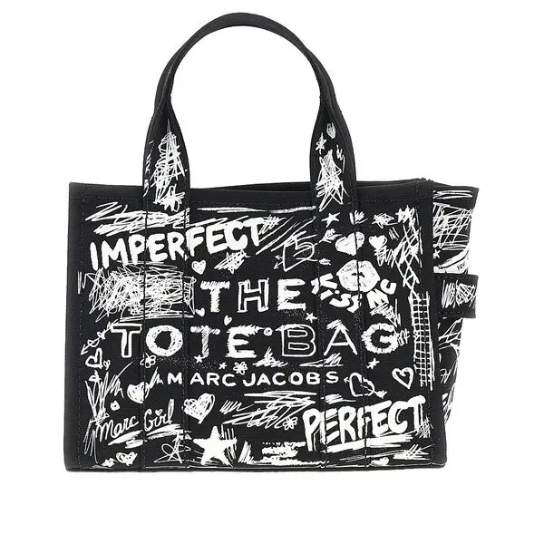 Marc Jacobs The Punk Scribble Small Canvas Tote Bag