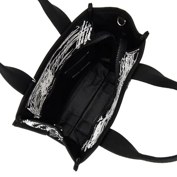 Marc Jacobs The Punk Scribble Small Canvas Tote Bag