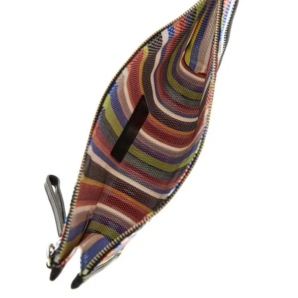 Marc Jacobs Striped Mesh Pouch