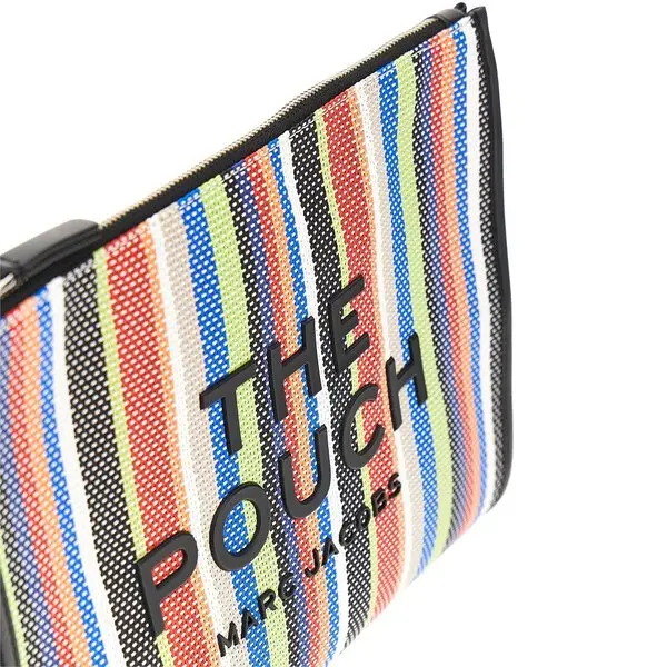 Marc Jacobs Striped Mesh Pouch