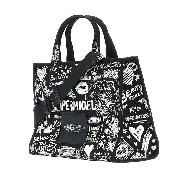 Marc Jacobs The Punk Scribble Medium Canvas Tote Bag