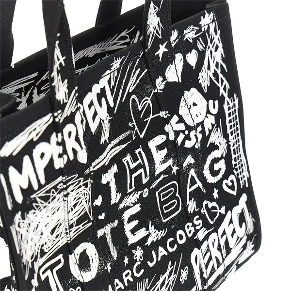 Marc Jacobs The Punk Scribble Medium Canvas Tote Bag