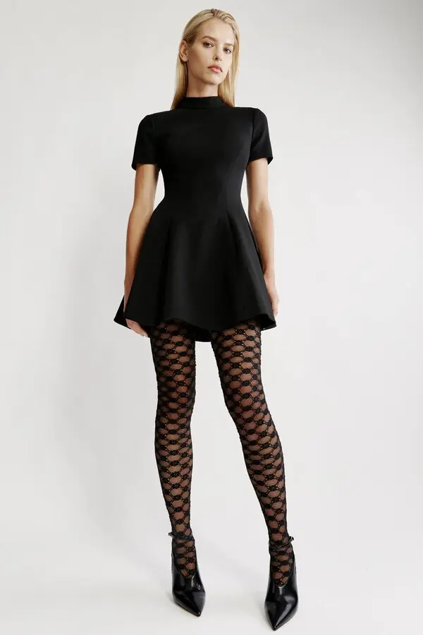 Bardot Zephyra Collar Mini Dress