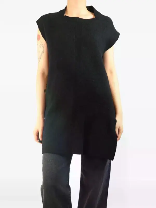 Rick Owens Asymmetric Knitted Vest