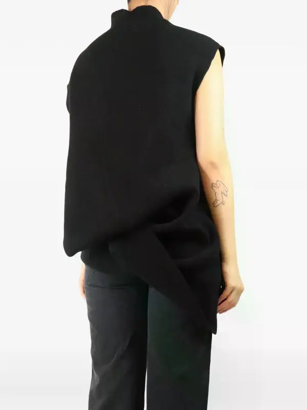 Rick Owens Asymmetric Knitted Vest