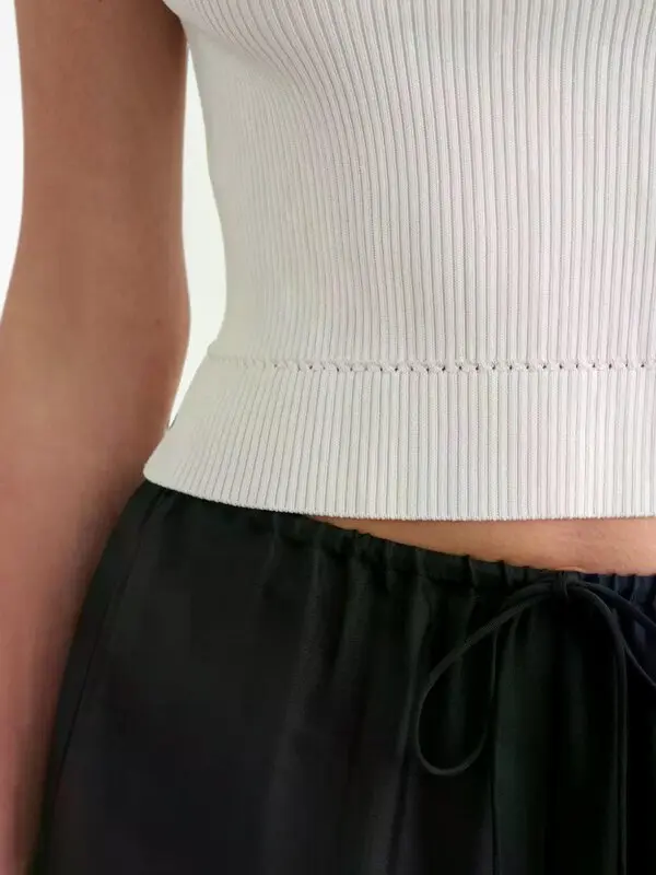 TOCCIN Nela Drawstring Flared Trousers