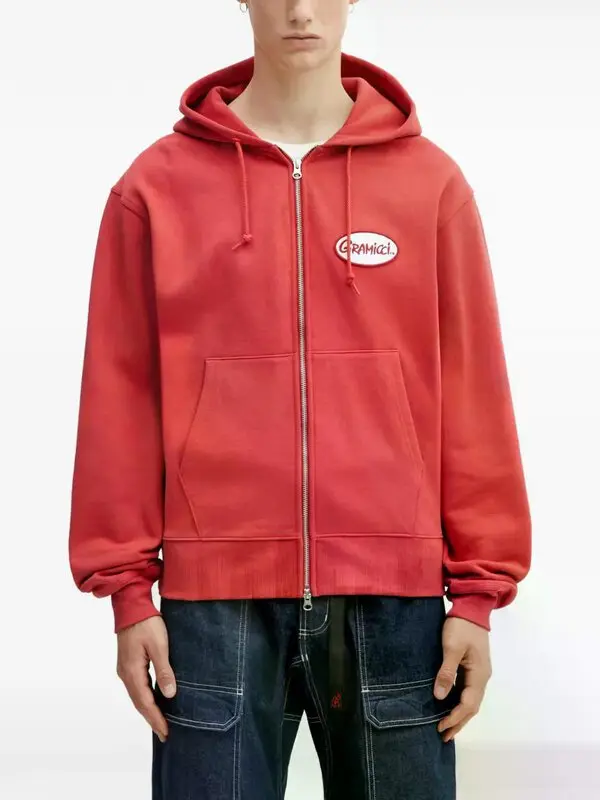 Gramicci Logo-patch Zip-up Hoodie