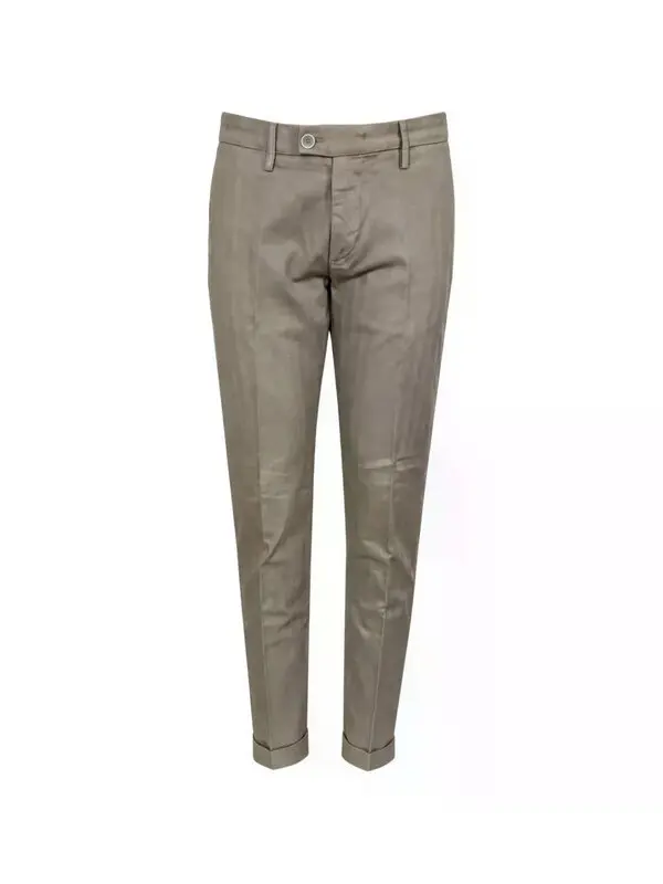 RE-HASH Tailored Pressed Crease Turn-up Trousers