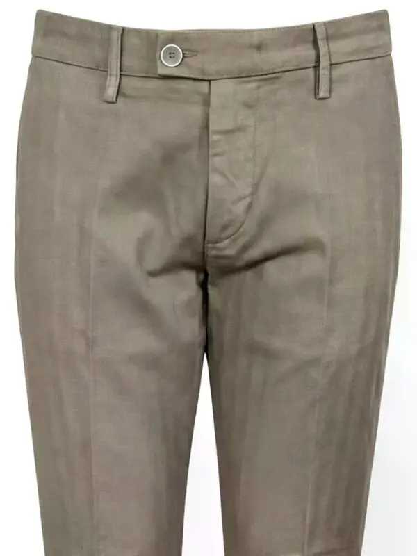 RE-HASH Tailored Pressed Crease Turn-up Trousers