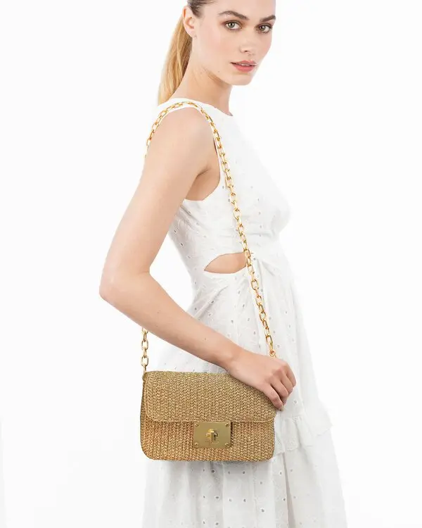 Eric Javits Amelie Midas Straw Bag