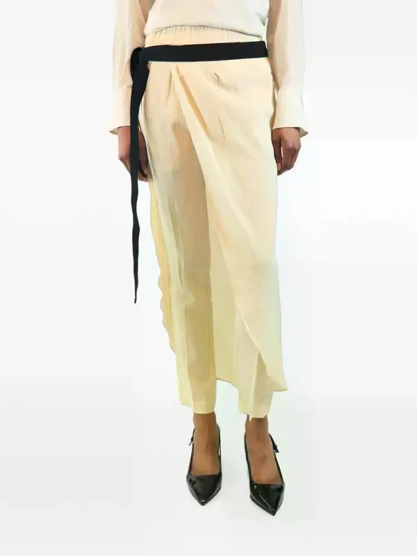 Brunello Cucinelli Draped Skirt Overlay Trousers