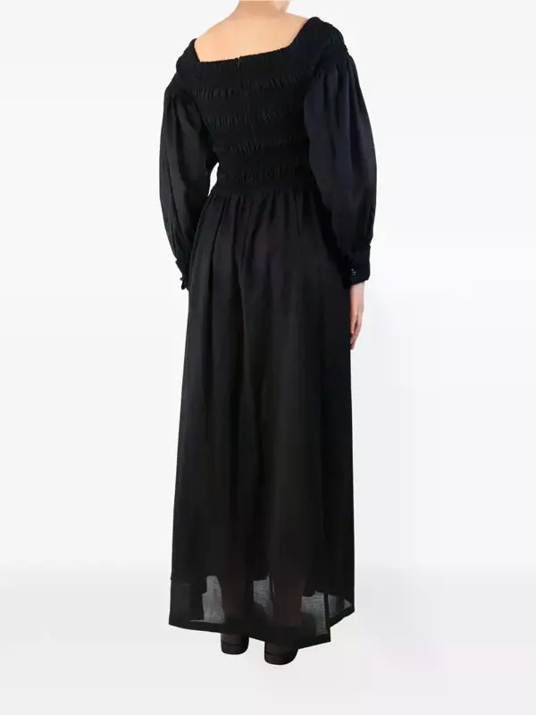 Max Mara Shirred Maxi Dress