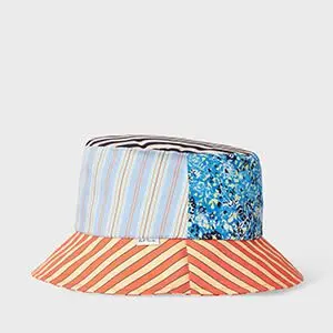 Paul Smith Floral Stripe Bucket Hat - Red