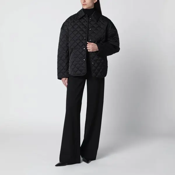 TOTEME Quilted Trapeze Jacket - Black