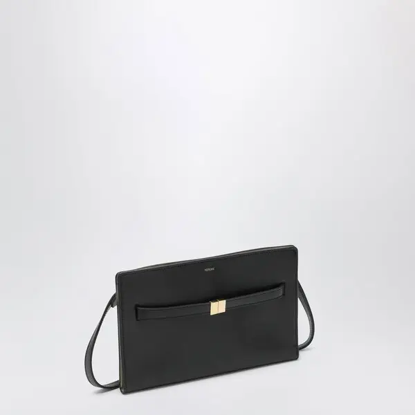 TOTEME Leather Crossbody Bag With Belt Detail - Black