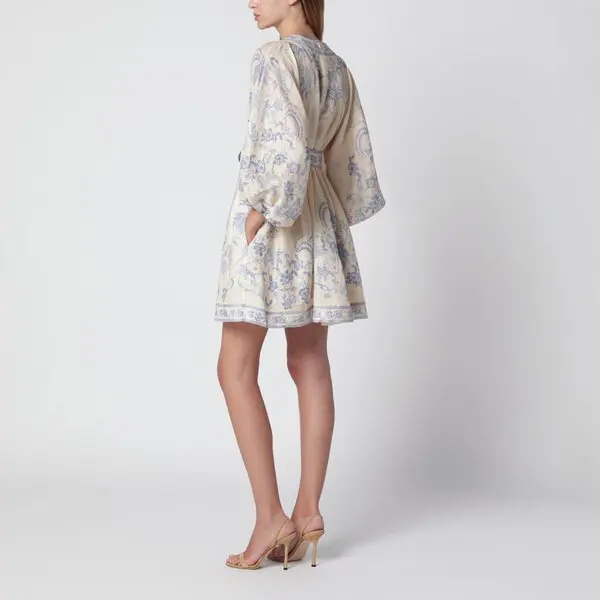 Zimmermann Indra Plunge Dress - Multicolor