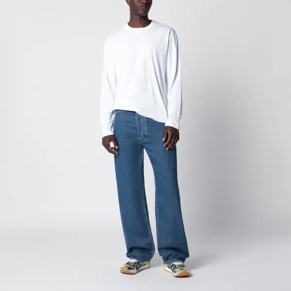 Bottega Veneta Medium Blue Wide-leg Jeans